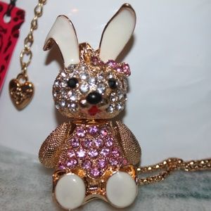 Jewelry | Nwt Wild Life Im Donna The Rabbit Necklace | Poshmark